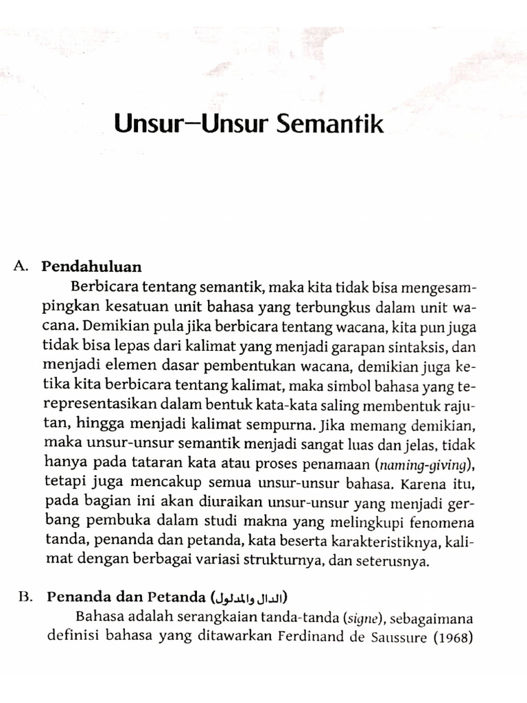 Unsur-Unsur Semantik | PDF