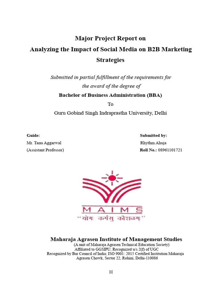 Sem 6 Major Project | PDF | Social Media | Popular Culture & Media Studies