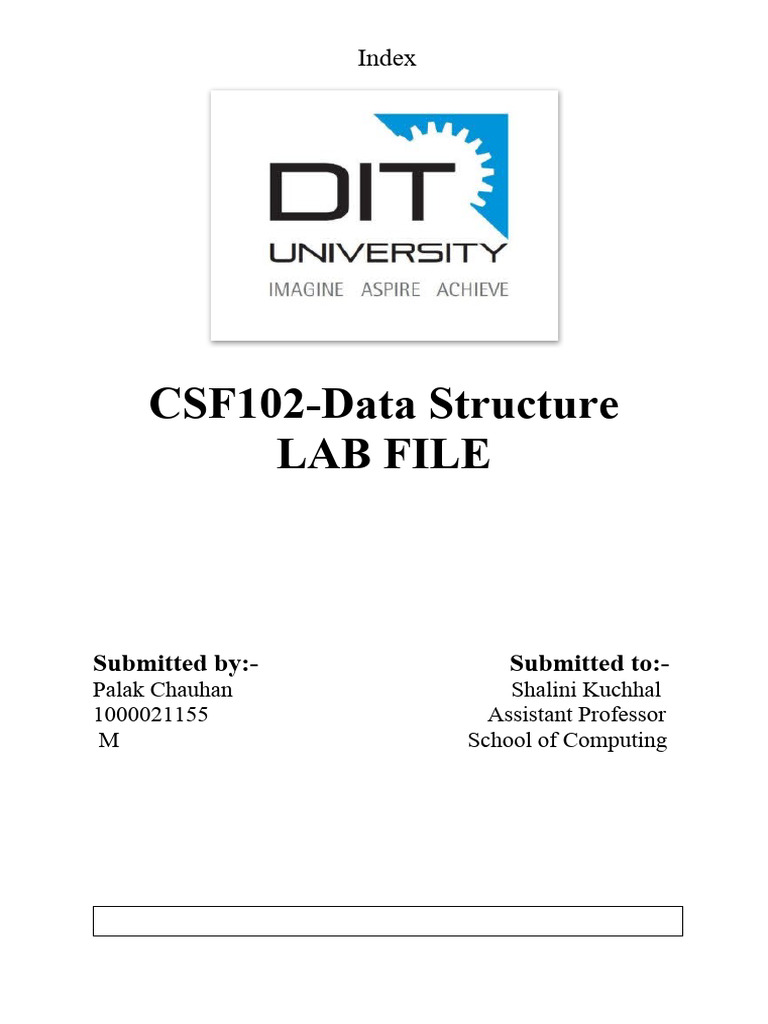 CSF Lab File | PDF | Queue (Abstract Data Type) | Computing CSF Lab File | PDF | Queue (Abstract Data Type) | Computing