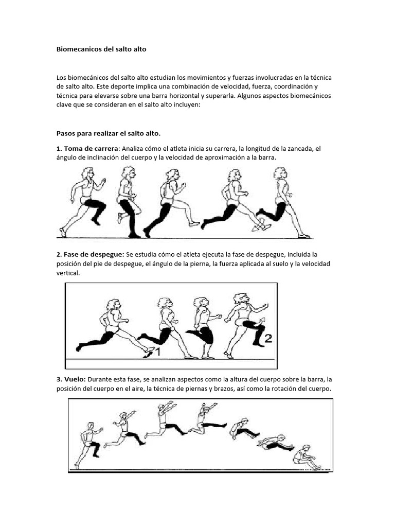 Biomecanicos Del Salto Alto . | PDF