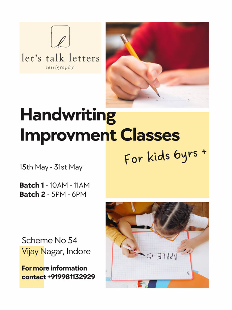 Handwriting Class Poster | PDF