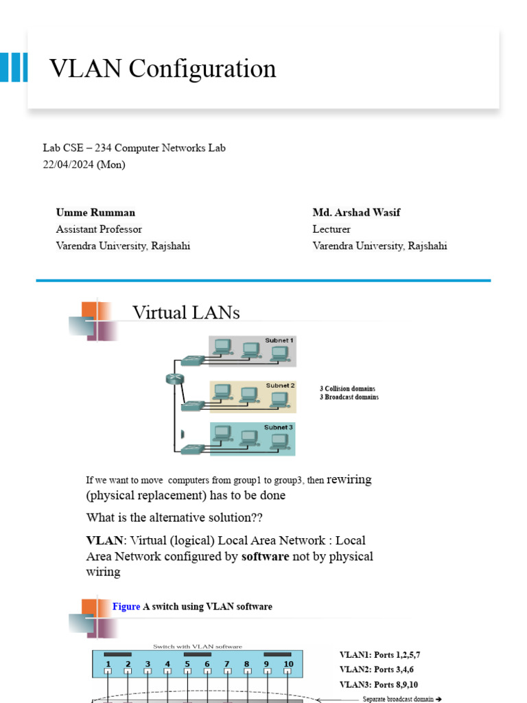 VLAN Configuration | PDF | Computer Network | Computer Science
