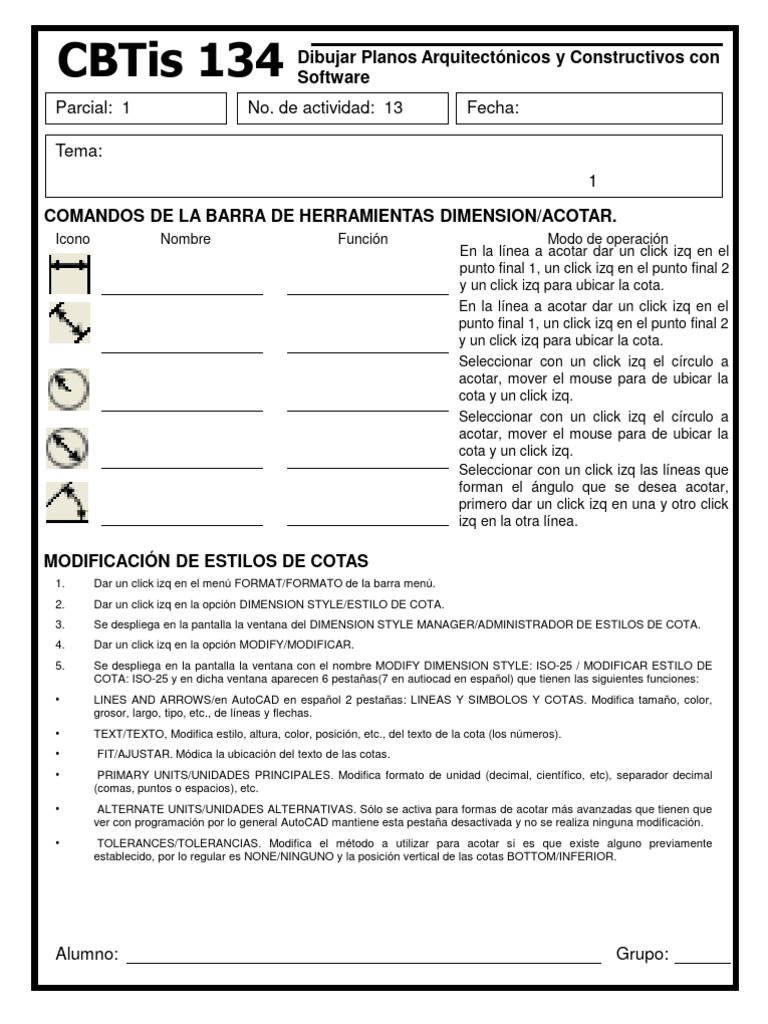 PARCIAL 1 Actividad 13 Cotas | PDF | Software