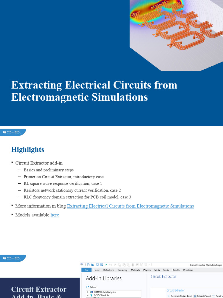 Extracting Electric Circuits From Electromagnetics Simulations | PDF | Technology & Engineering