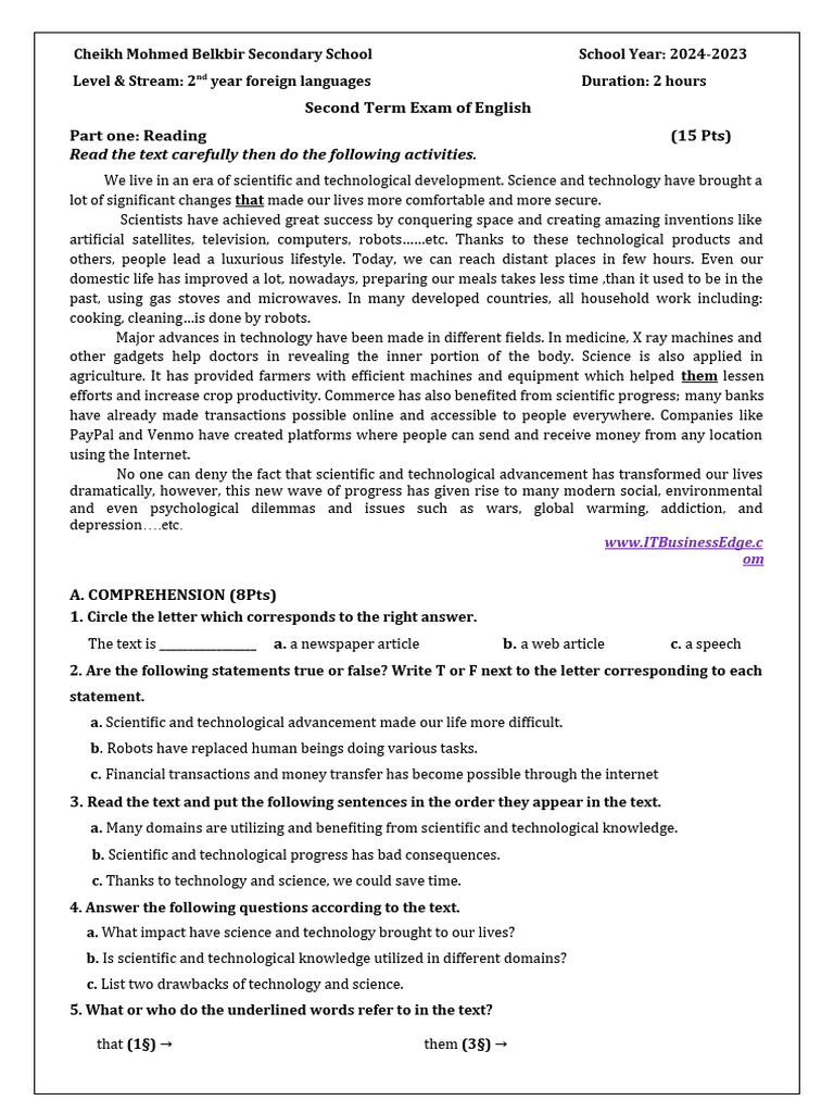 Budding Scientist Exam | PDF | Science | Invention Budding Scientist Exam | PDF | Science | Invention