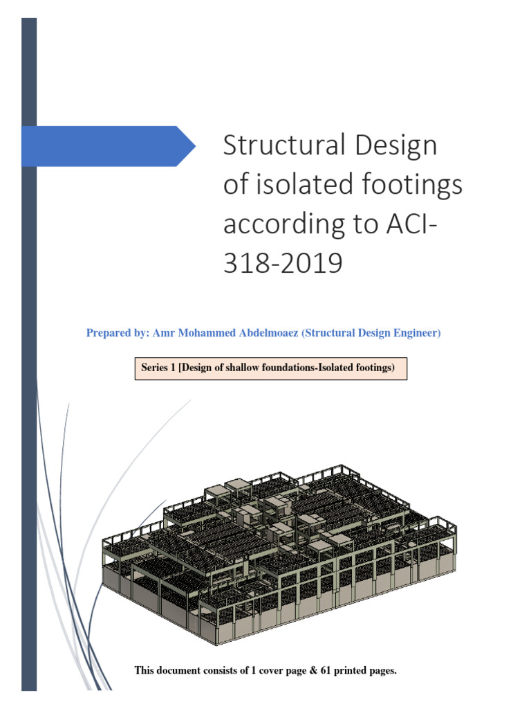 Design of Isolated Footings ACI-318-2019 (Axial Load Only) | PDF ...