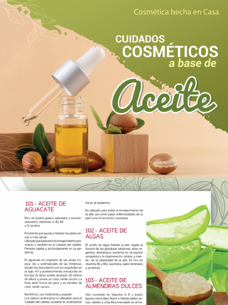 7 Formulas+Cosmeticas+a+Base+de+Aceites | PDF