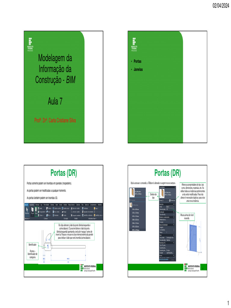 BIM 7 Portas-Janelas | PDF | BIM | Informática
