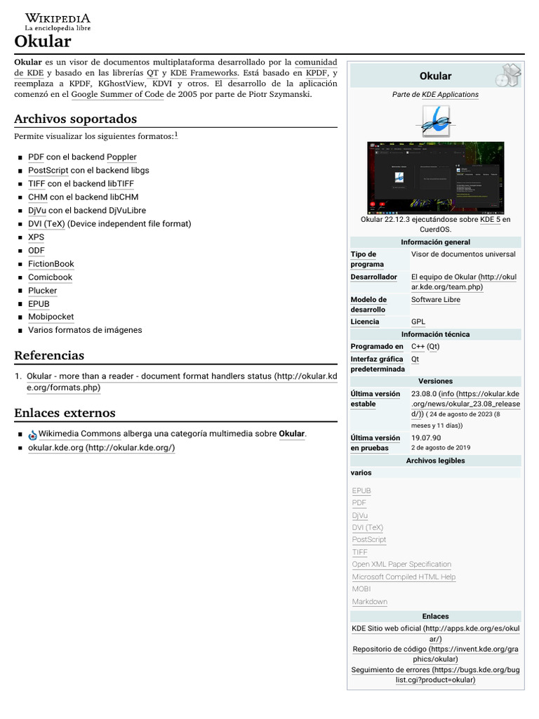 Okular | PDF | Te X | Informática