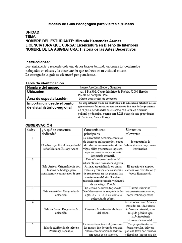 Guía de Visita A Museos | PDF | Museo