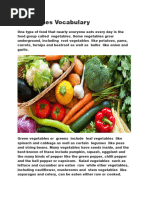 History and Definition of Vegetables | PDF | Vegetables | Nutrition