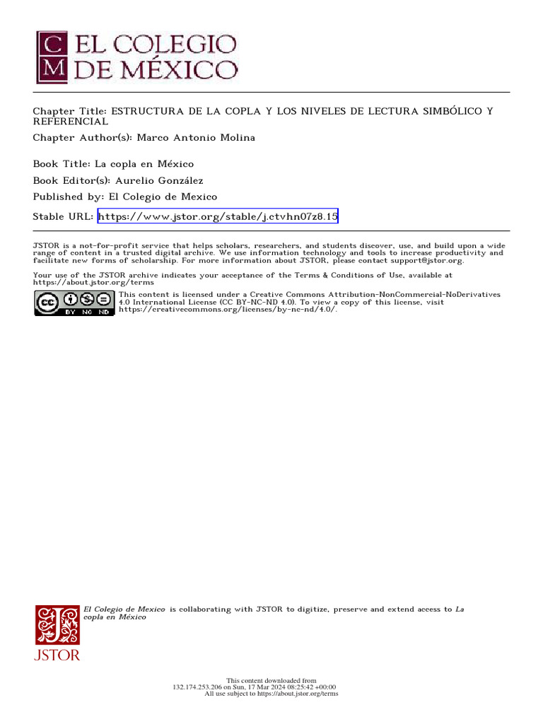 Estructura de La Copla y Niveles de Lectura Simbólico y Referencial | PDF | Metáfora | Los símbolos