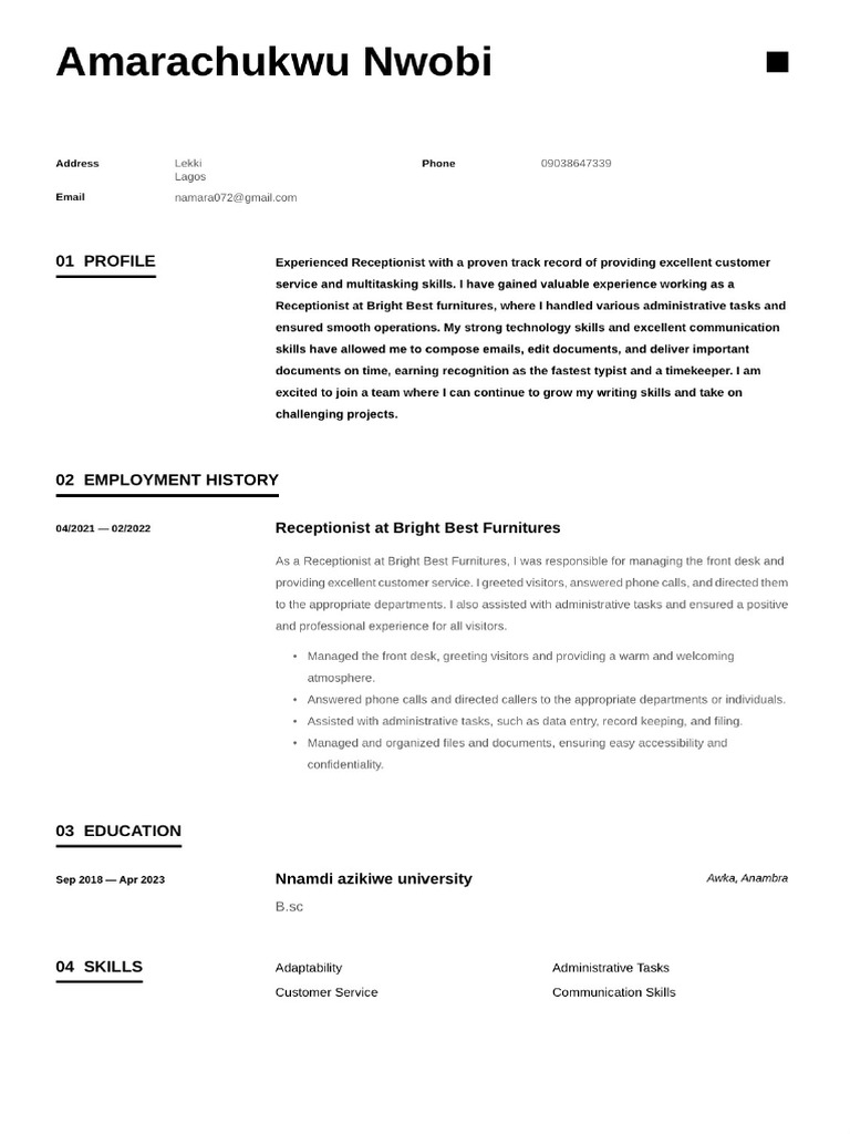 A Best Resume | PDF