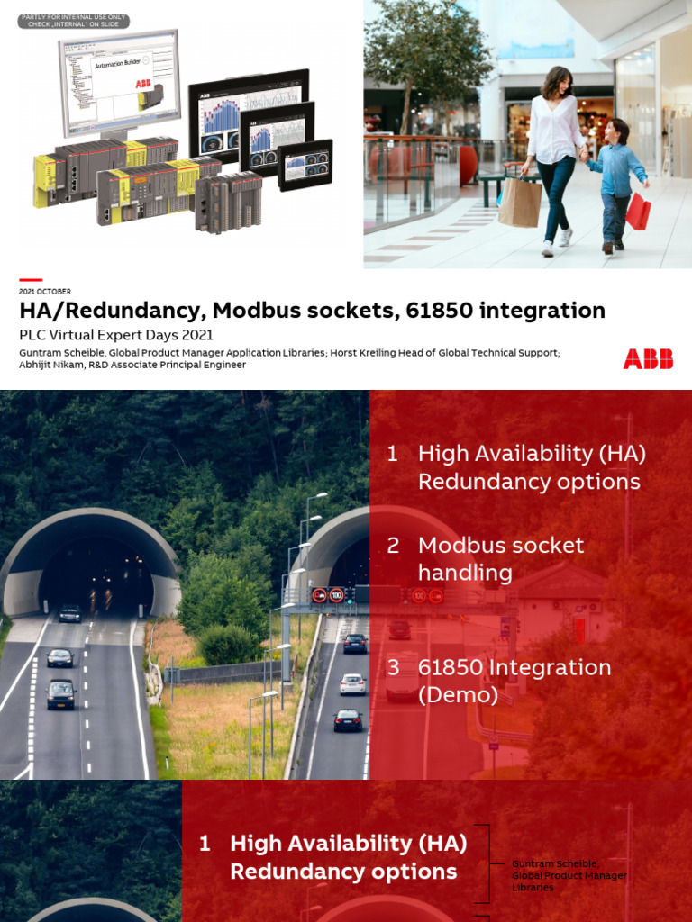 3ADR010799 - 1 - VED 2021 HA and Redundancy Options, Modbus Sockets ...