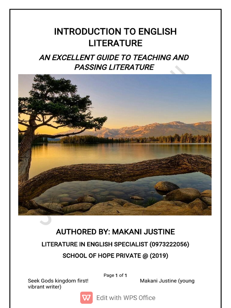 Literature Grade 10 Material | PDF | Poetry | Narrative