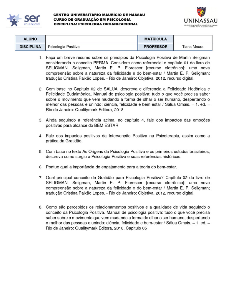 Felicidade Hedônica e Eudaimônica na Psicologia | PDF | Psicologia ...