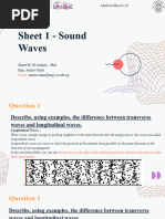 Class 9 Physics: Sound Waves Guide | PDF | Waves | Sound