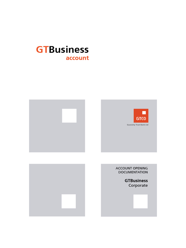 How to Open a GT Business Account | PDF | Banks | Cheque