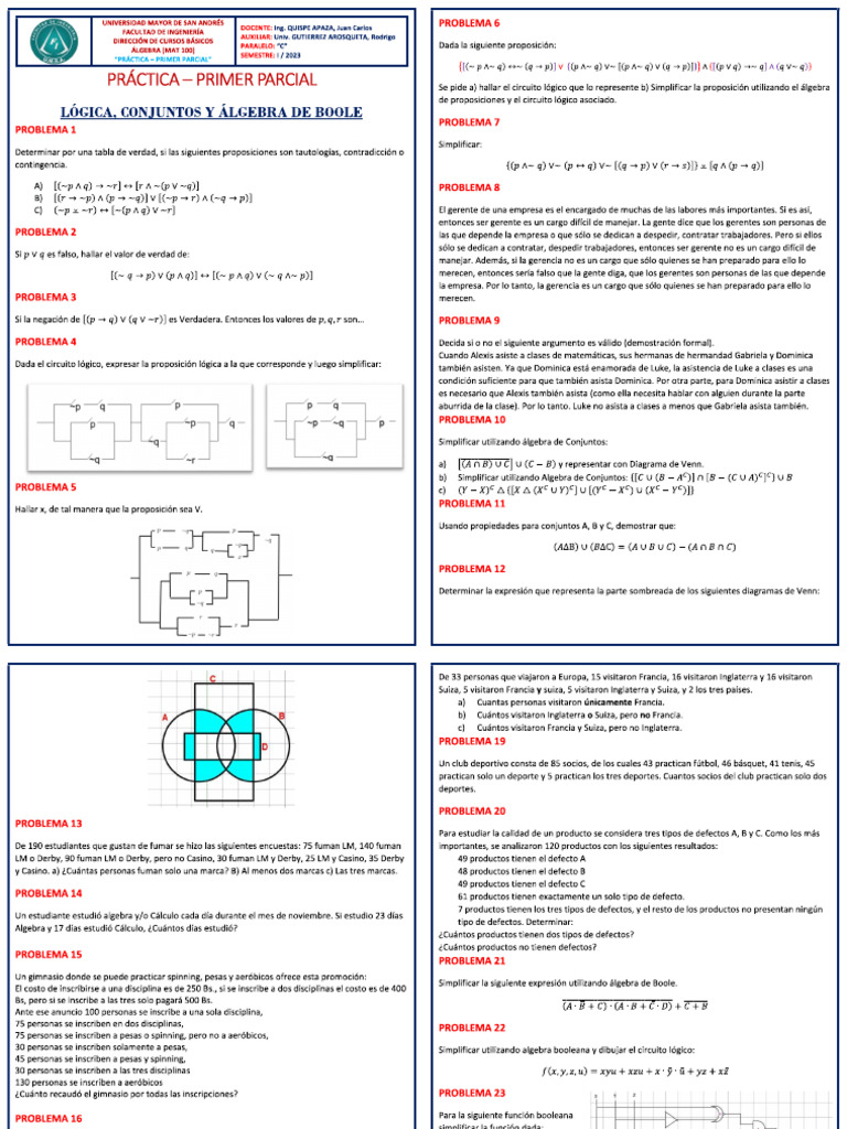 MAT 100 - PRACT 1P v1.1 | PDF