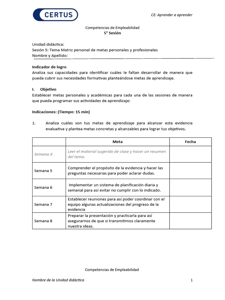 Semana 5 - Ficha UCE (2) (1) | PDF | Aprendizaje | Modificación de comportamiento