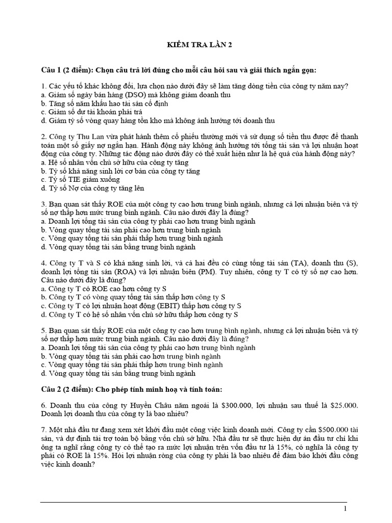 PTTC - Ktra B Sung | PDF