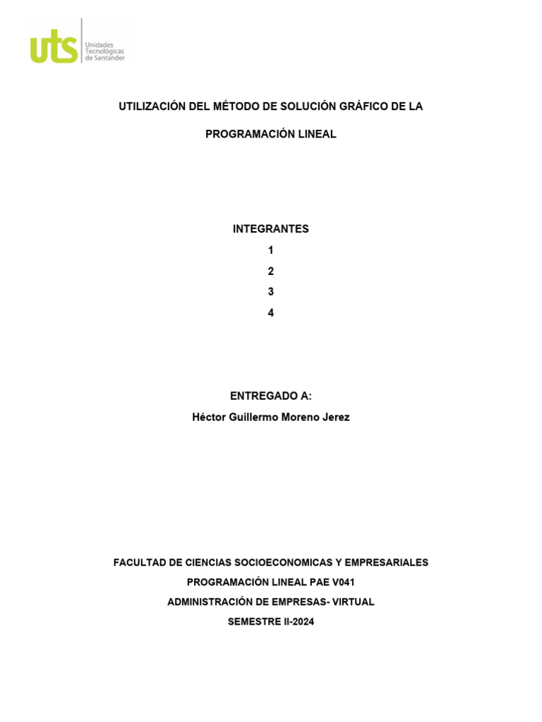 Programacion Lineal | PDF | Matemáticas De La Computación | Matemáticas ...