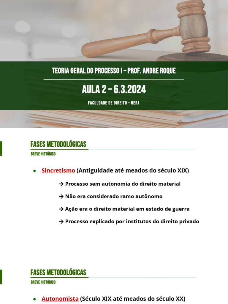Teoria Geral do Processo: Fases e Normas | PDF | Direito Processual ...