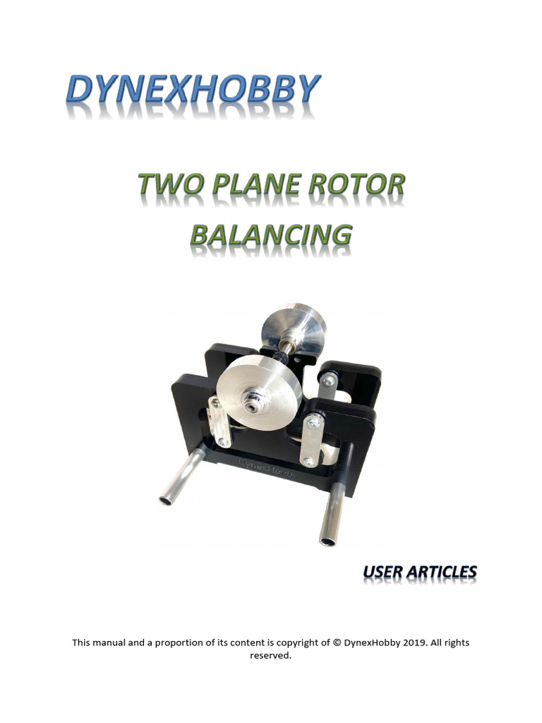 DYNEX 2 Plane Balancing | PDF | Indemnity | Phase (Waves)