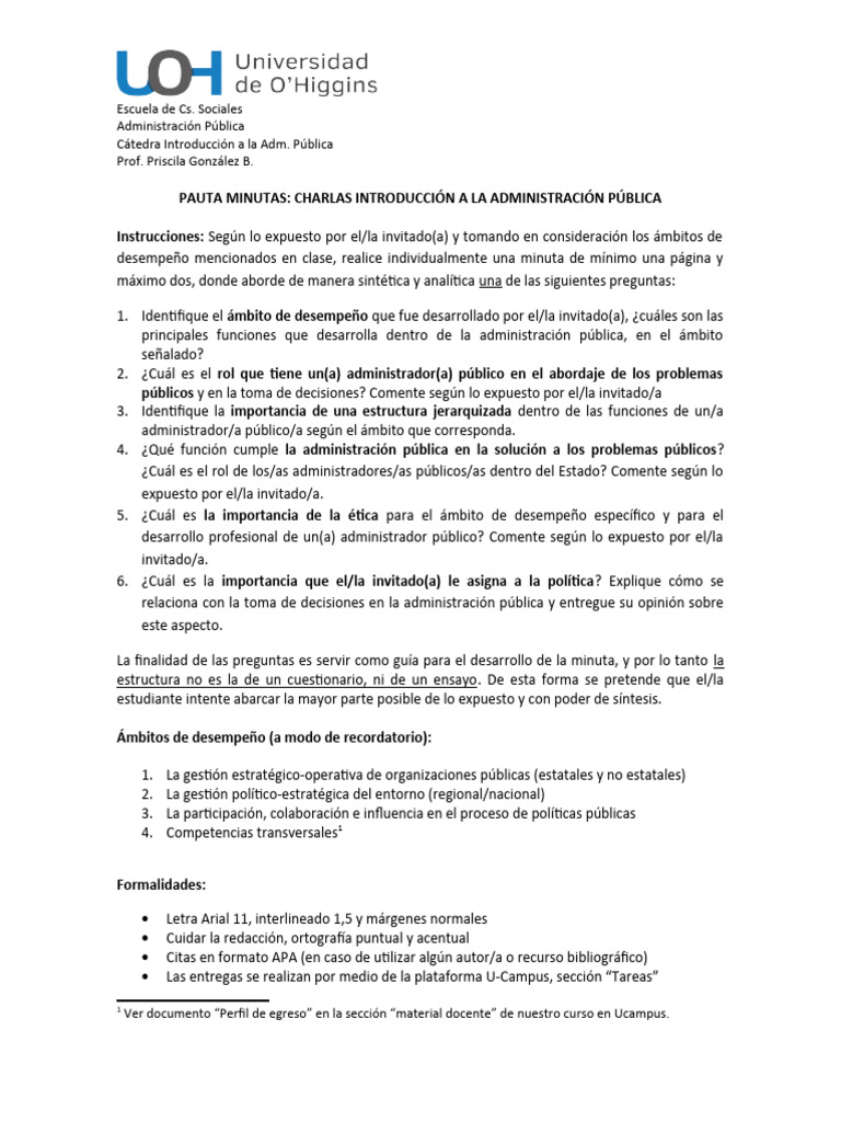 Pauta Elaboraci N Minutas 2024 | PDF