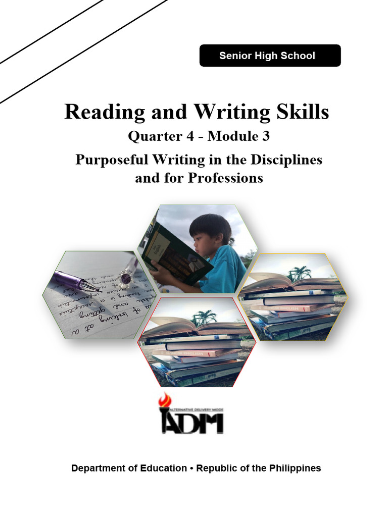 RAWS11 Q4 Mod3 Purposeful Writing in The Disciplines and For ...