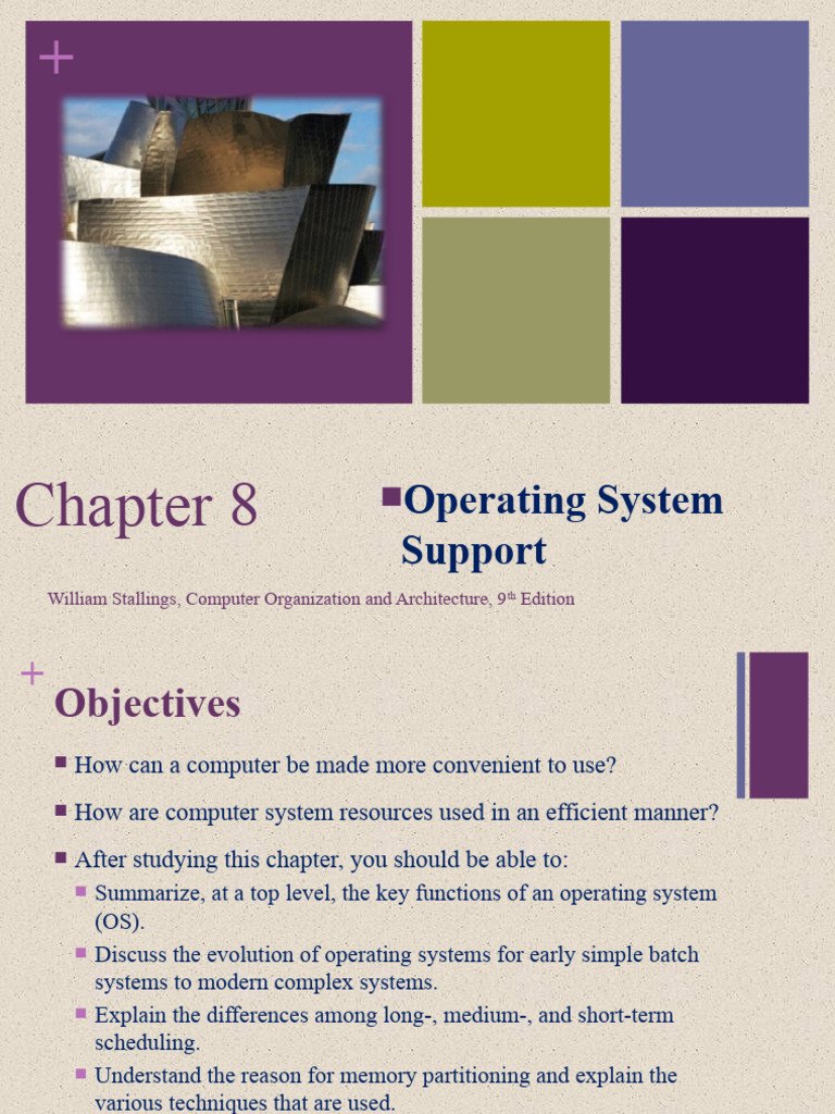 Slot14 15 CH08 OperatingSystemSupport 43 Slides | PDF | Operating System | Process (Computing)