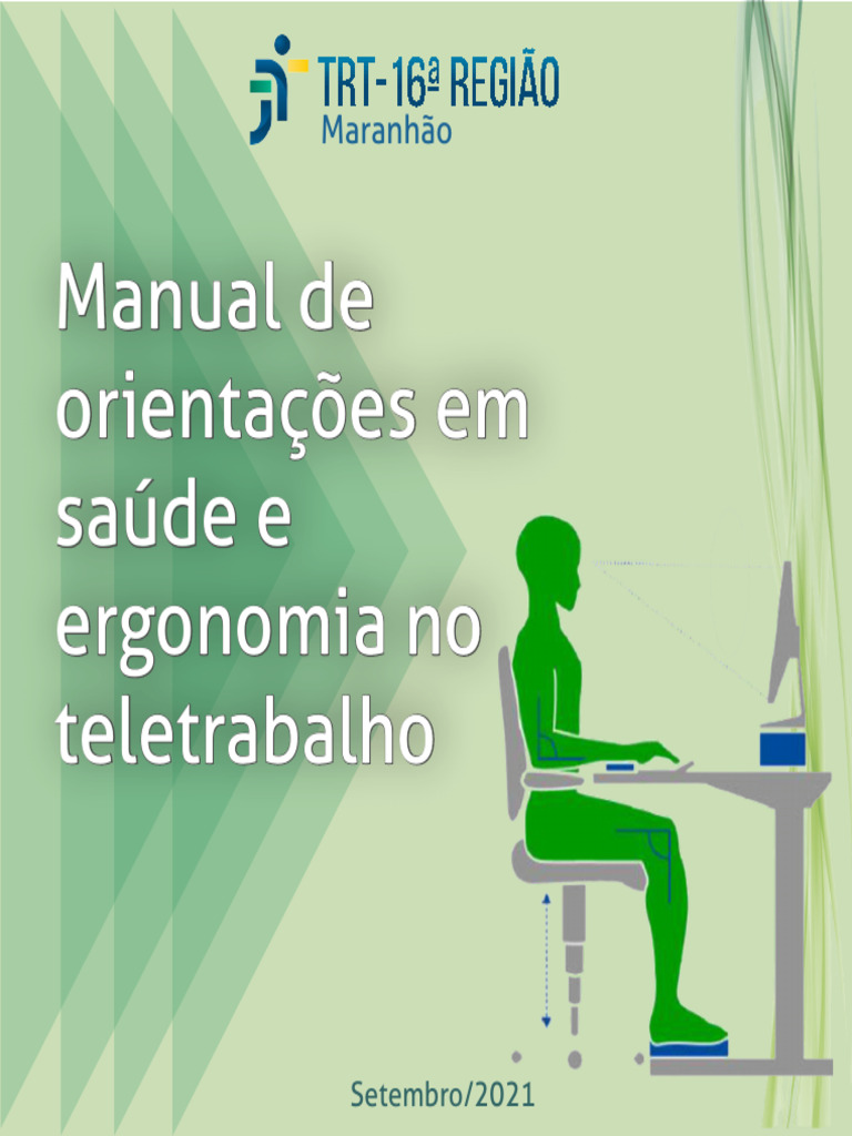 2021 10 07 Manual Teletrabalho | PDF | Fatores humanos e Ergonomia | Ambiente natural