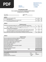 TB Risk Assessment Tool for Workers | PDF | Tuberculosis | Medicine