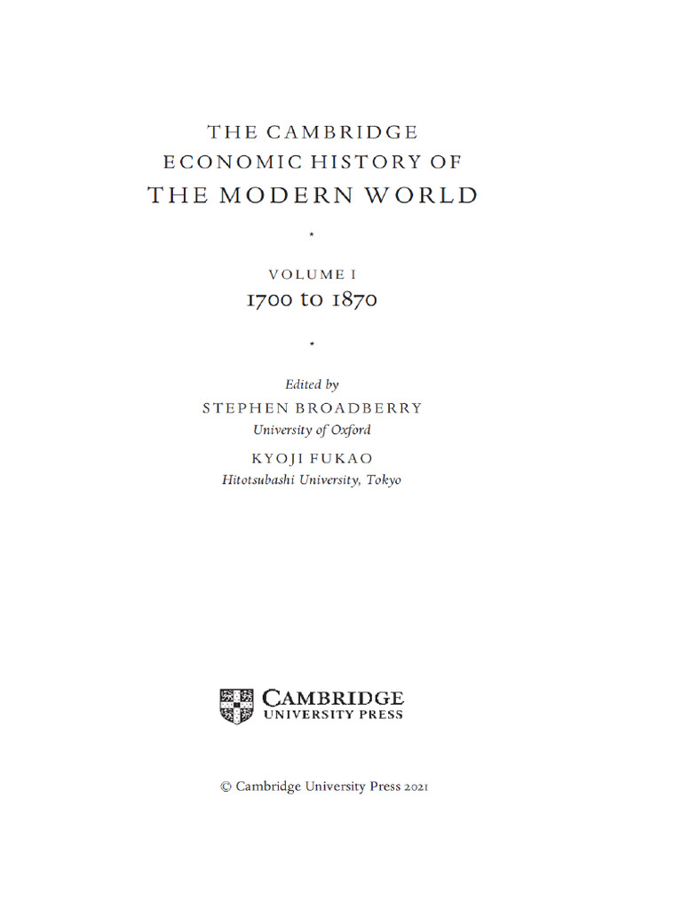 Broadberry y Fukao 2021 | PDF | Crecimiento económico | Ciencias económicas
