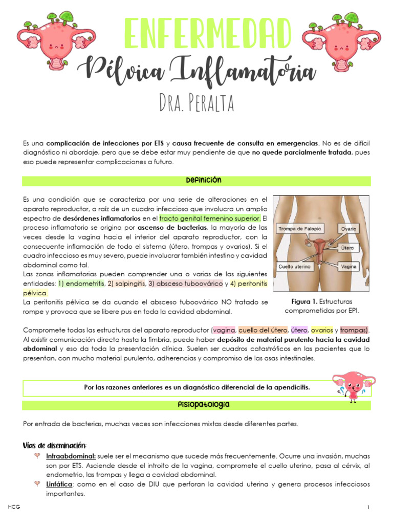 GI18 - Enfermedad Pélvica Inflamatoria | PDF | Infección transmitida sexualmente ...