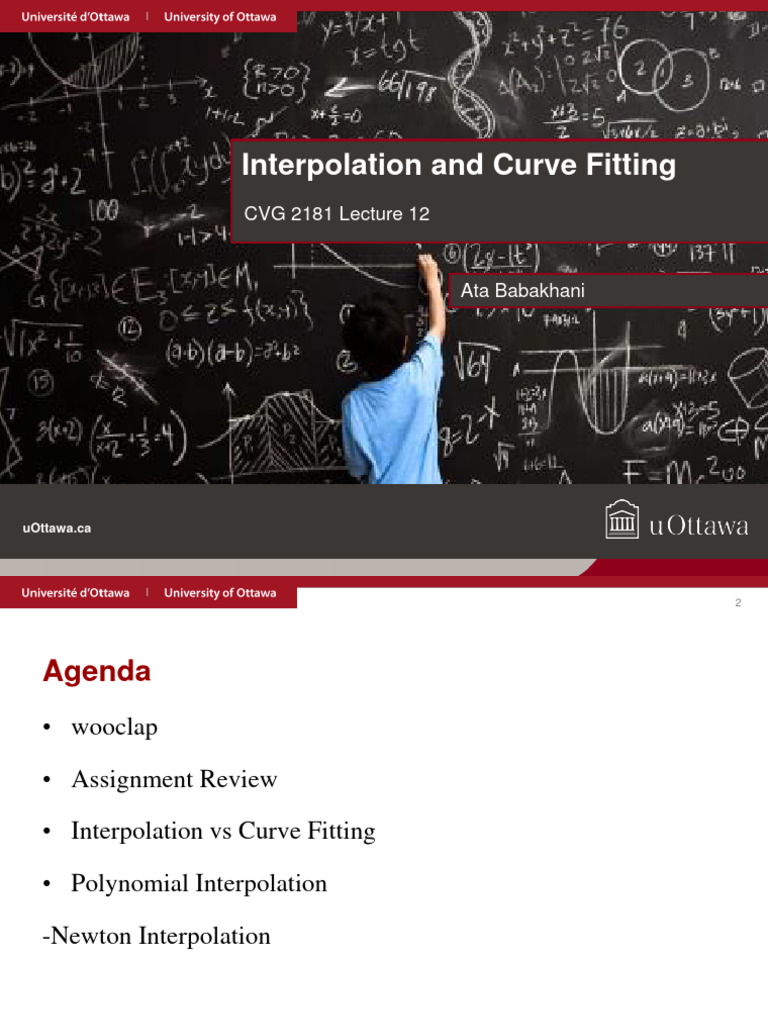 Lecture 12 | PDF | Interpolation | Mathematics