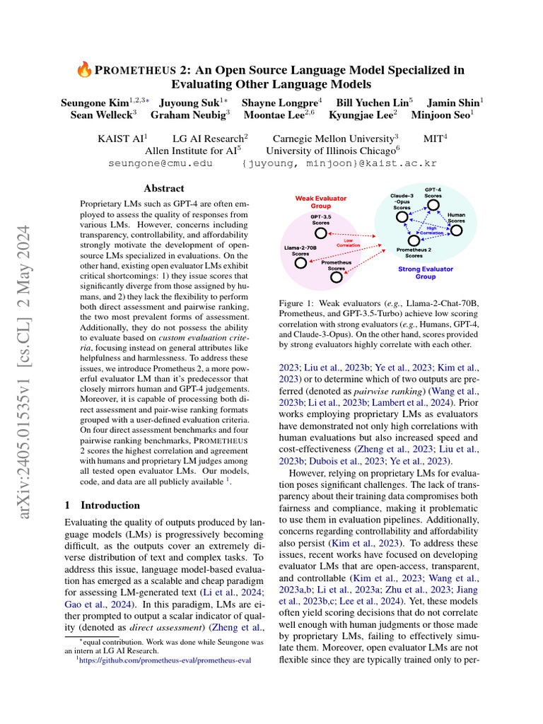 An Open Source Language Specialized in Evaluating Other Language Models ...