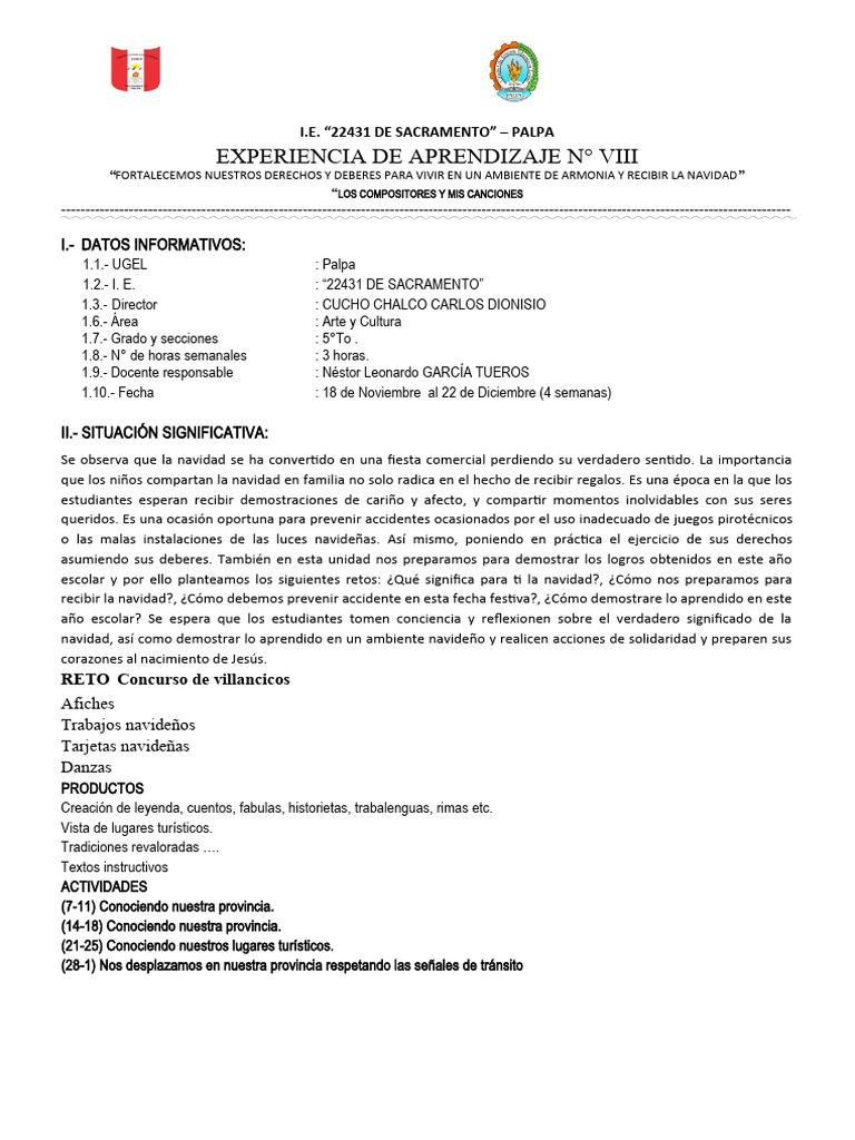 Eda v 1ro Teatro | PDF | Aprendizaje | Evaluación