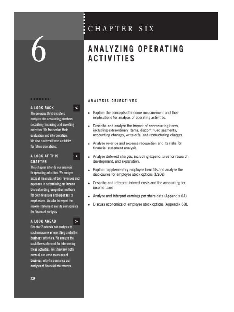 II. ANALYZING OPERATING ACTIVITIES | PDF