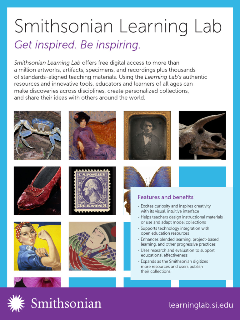 Smithsonian Learning Lab Data Sheet | Download Free PDF | Teachers | Teaching