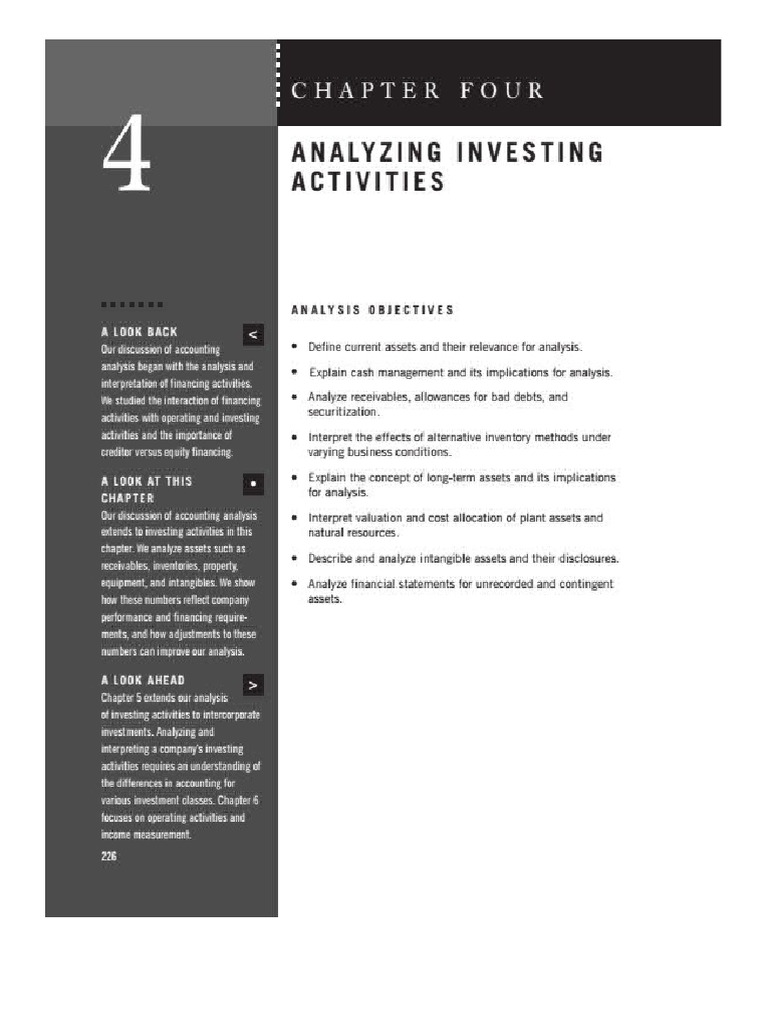 Iii. Analyzing Investing Activities | PDF
