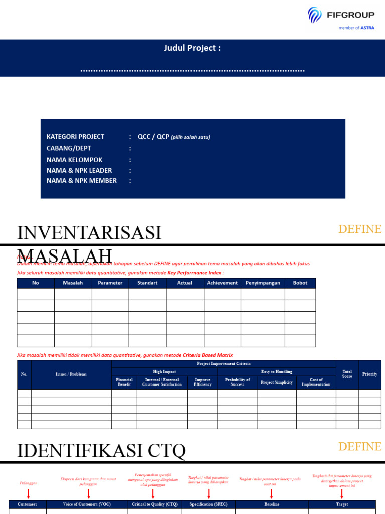 Template Risalah QCC QCP | PDF | Komputer