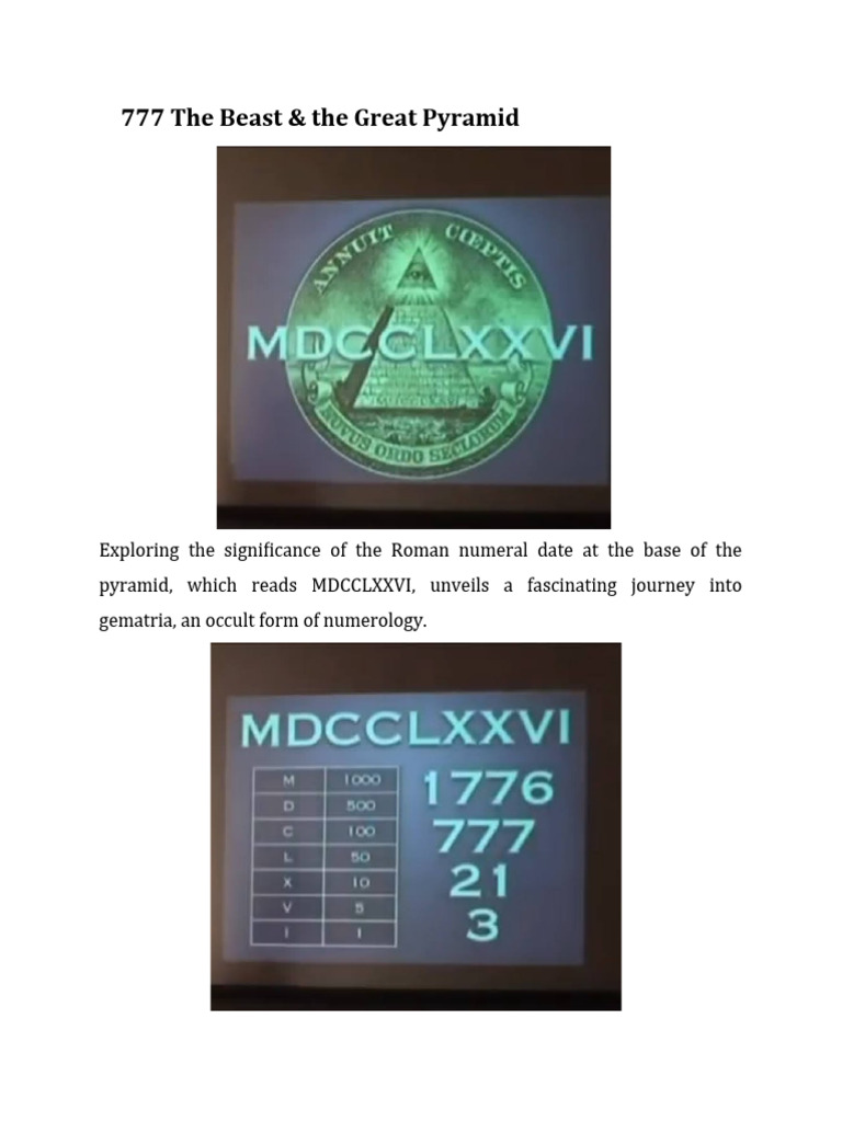 777 The Beast | PDF | Mathematics