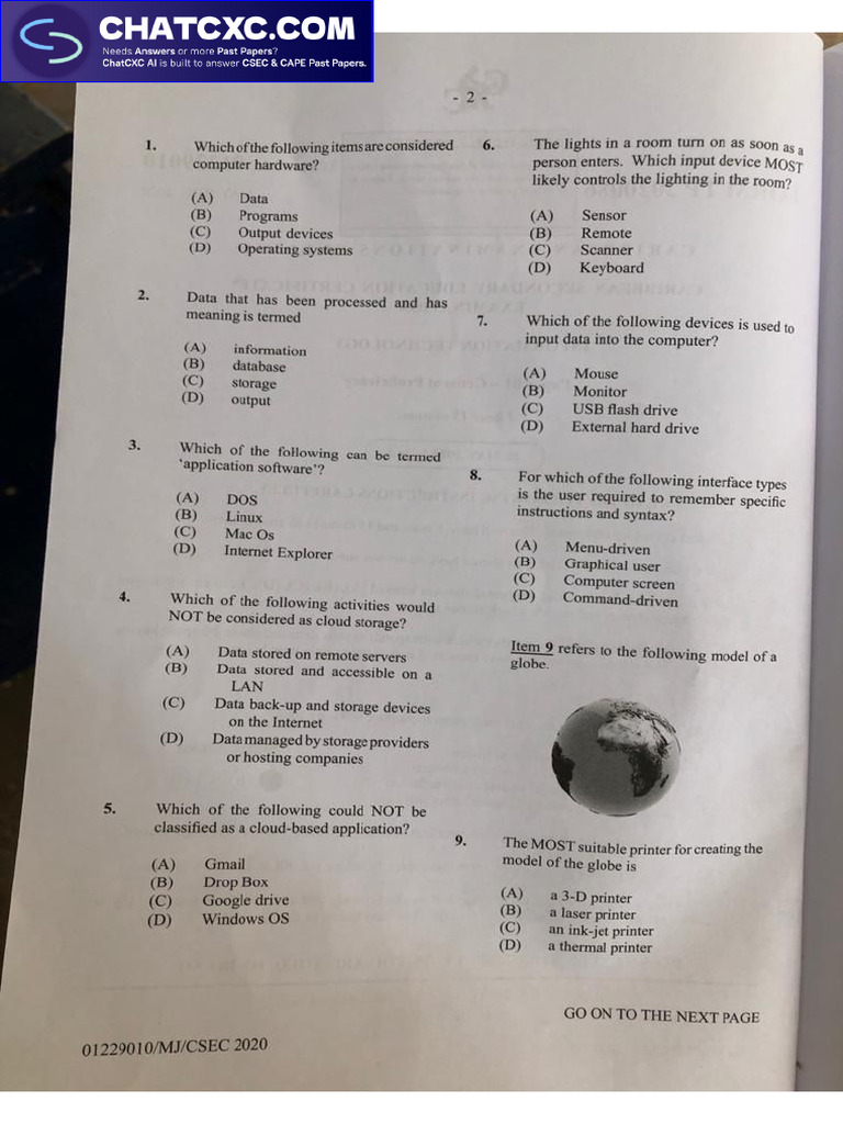 Csecinformationtechnologyp12020 Pdf 