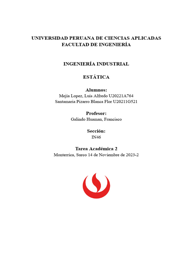 TA2 Estatica IN46 | PDF