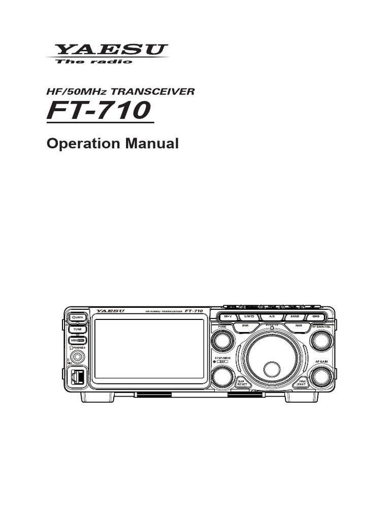 FT 710 Manual | PDF | Antenna (Radio) | Analog To Digital Converter