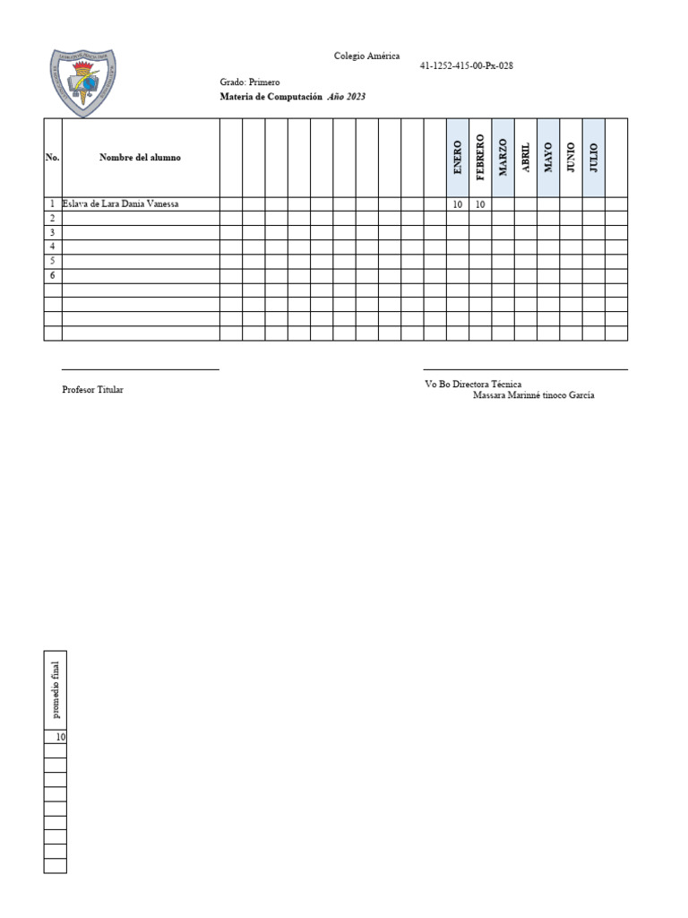 Clases Especiales Calificaciones Compu Pend | PDF