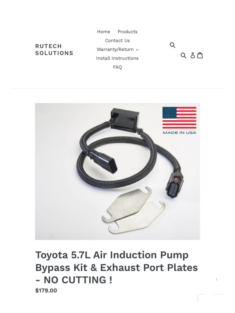 AIP Air Induction Pump Bypass Kit & Exhaust Port Plates - NO CUT | PDF ...