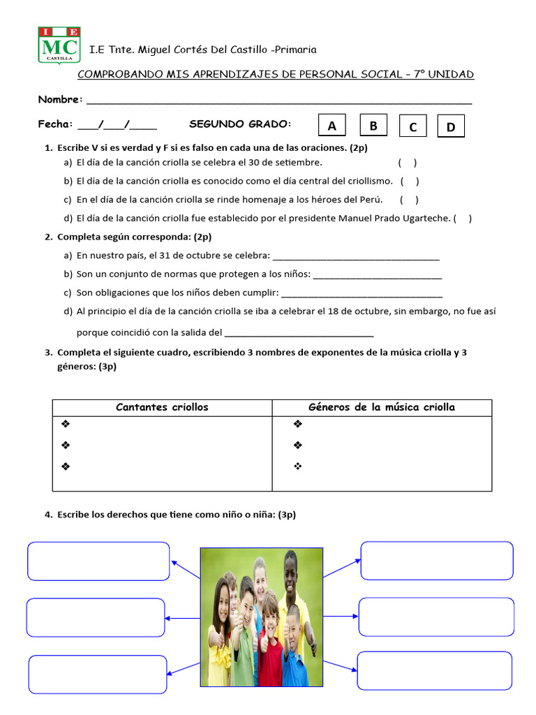 Examen de Personal | PDF | Estudios de idiomas extranjeros
