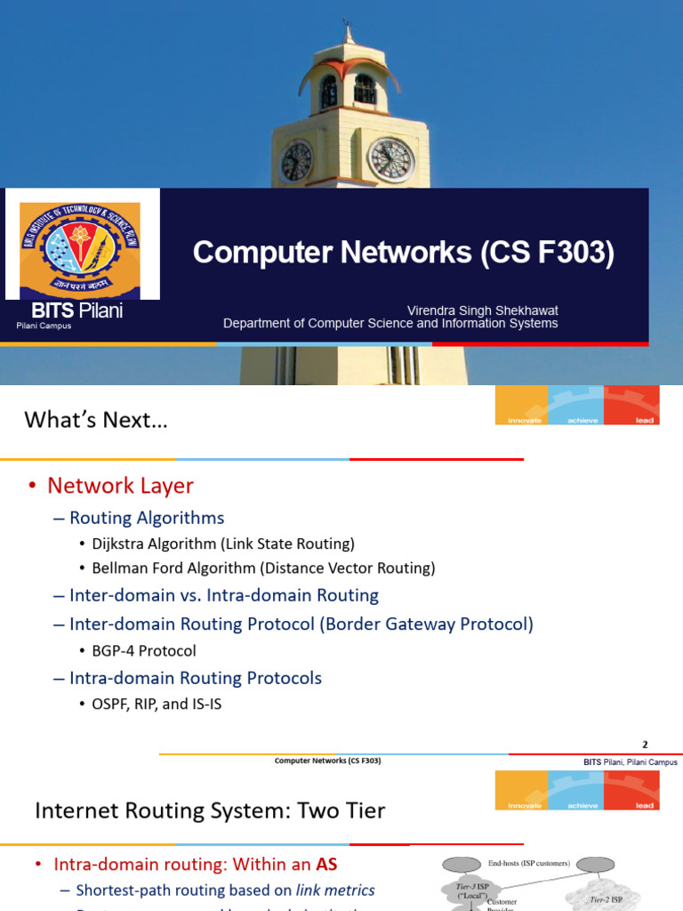 Lec 35-36 Interdomain Routing-BGP Protocol | PDF | Routing | Computer Engineering